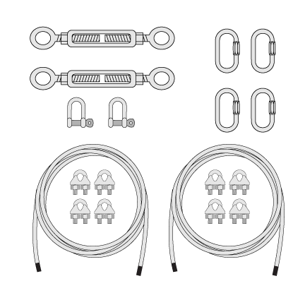 Roman Shade - Install Kit - Tenshon