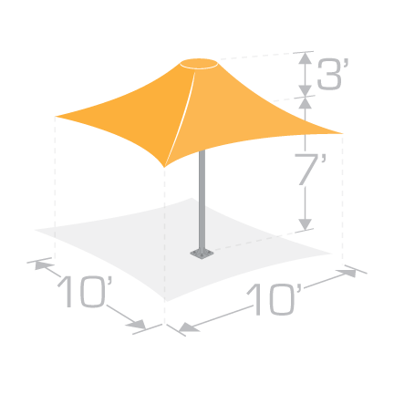 Permanent Umbrellas - Shade Products | Tenshon